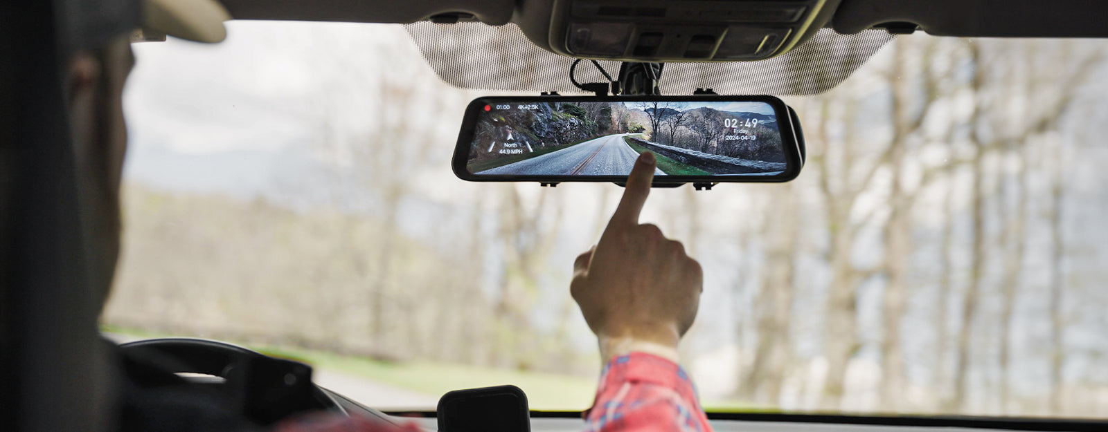 Mirror Dash Cam with Smart Rearview | Wolfbox